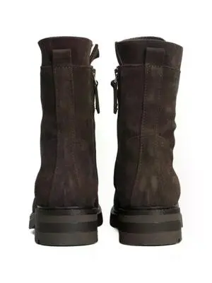 JULIE DEE Lace-up Suede Boots