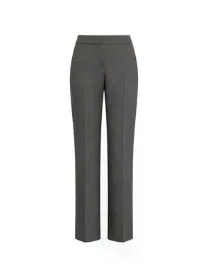 Liviana Conti Zack Pressed-crease Straight-leg Trousers - Grey