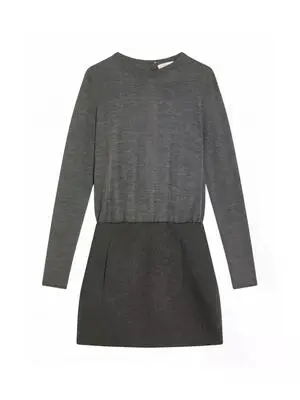 SEMICOUTURE Tianna Open-back Long-sleeved Mini Dress
