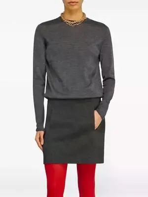 SEMICOUTURE Tianna Open-back Long-sleeved Mini Dress