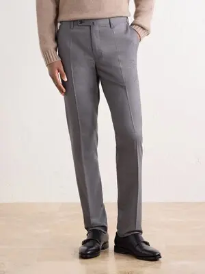 SLOWEAR Incotex Straight-leg Tropical Wool Suit Trousers