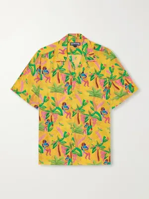 Vilebrequin Charli Camp-collar Printed Habotai Shirt - Multi