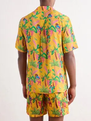Vilebrequin Charli Camp-collar Printed Habotai Shirt