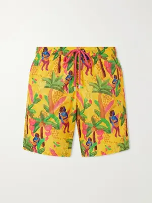 Vilebrequin Moopea Straight-leg Mid-length Printed Econyl® Swim Short