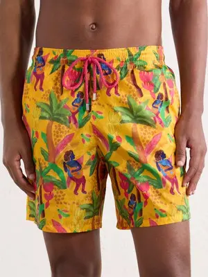 Vilebrequin Moopea Straight-leg Mid-length Printed Econyl® Swim Short