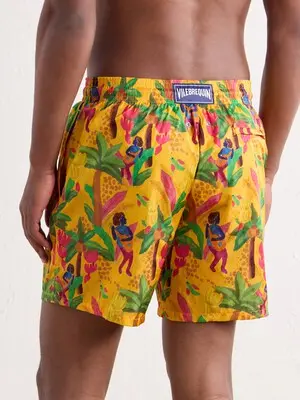 Vilebrequin Moopea Straight-leg Mid-length Printed Econyl® Swim Short