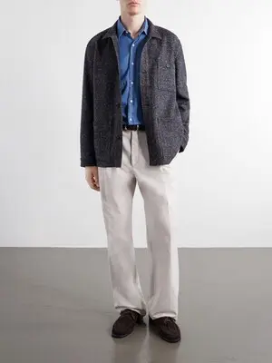 Anderson & Sheppard Herringbone Wool Overshirt
