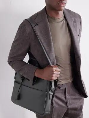 Brioni Full-grain Leather Briefcase