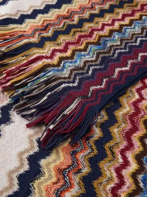 Missoni Striped Crochet-knit Wool Scarf