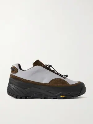 Diemme Rayon Vert Grappa Hiker Suede-trimmed Nylon Sneakers - Gray