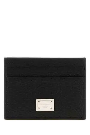 Dolce & Gabbana Leather Card Holder - Black