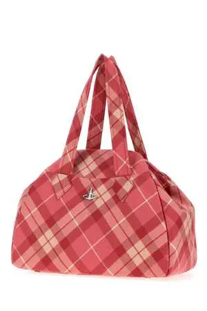 VIVIENNE WESTWOOD Embroidered Fabric Large Archive Shopping Bag - Multicolor