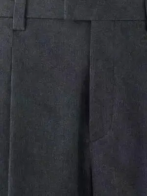 PAOLO PECORA Pleated Tapered-leg Trousers