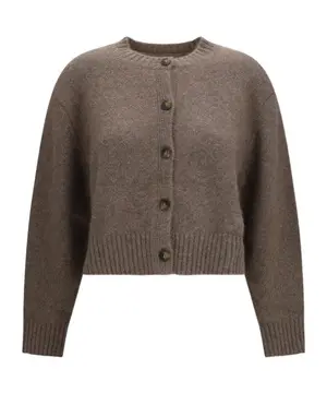 Loulou De Saison Ribbed-knit Crew-neck Top - Grey