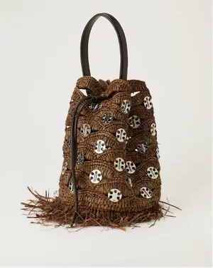 Rabanne Logo-embossed Bucket Bag