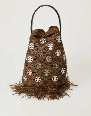 Rabanne Logo-embossed Bucket Bag