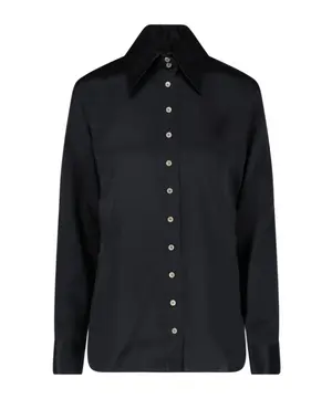 Khaite Point-collar Shirt - Black