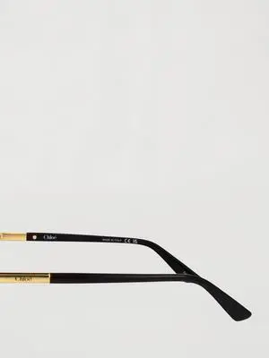 Chloé Rectangular Aviator Sunglasses In Acetate With Double Bridge