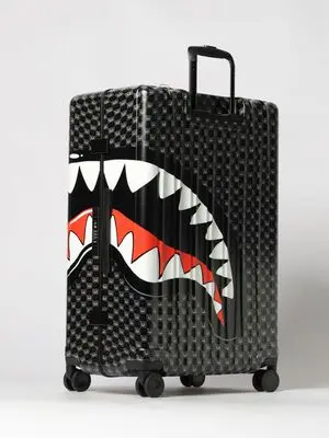 SPRAYGROUND Sharks In Paris Polycarbonate Travel Trolley With Tsa Lock