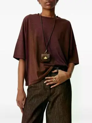 SESSUN Dorel Dropped-shoulder Crew-neck T-shirt