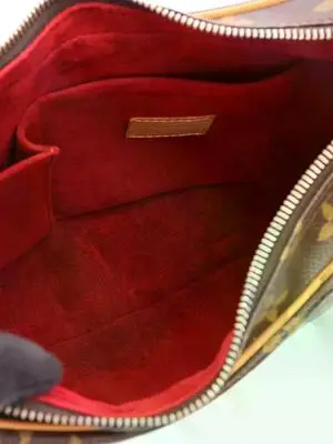 LOUIS VUITTON 2003 Monogram Croissant Mm Hobo Bag
