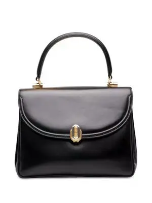 Gucci 20th Century Calfskin Top Handle Bag Handbag - Black