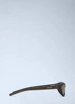 Jacquemus Curvo Sunglasses - Brown