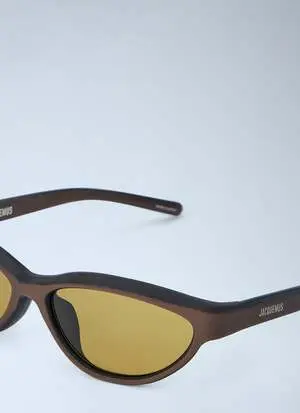 Jacquemus Curvo Sunglasses - Brown