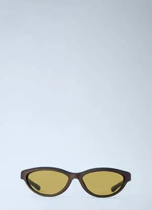Jacquemus Curvo Sunglasses - Brown