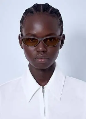 Jacquemus Curvo Sunglasses - Brown