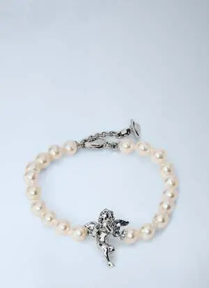 VIVIENNE WESTWOOD Putti Pearl Bracelet - Silver