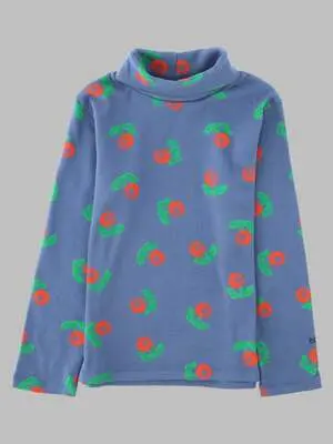 BOBO CHOSES Stamp Bloom All Over Turtle Neck Tshirt