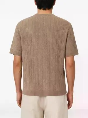 RETORI Micro-argyle-knit T-shirt