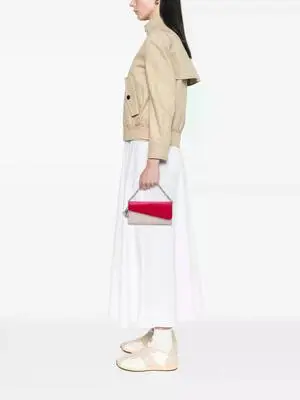 Dior 2014 Bicolor Calfskin Diorissimo Recontre Chain Wallet Handbag - Brown