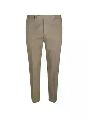 PT TORINO Straight-leg Cotton Trousers - Neutrals