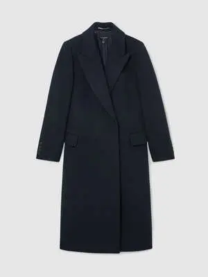 ATELIER Wool-blend Double-breasted Long Coat