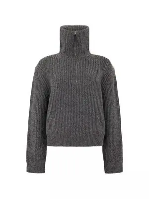 Vince Ribbed-knit Half-zip Sweater