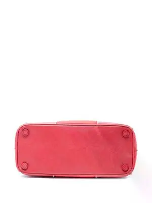 Prada 2010-2026 Medium Tessuto And Saffiano Stitch Galleria Double Zip Satchel