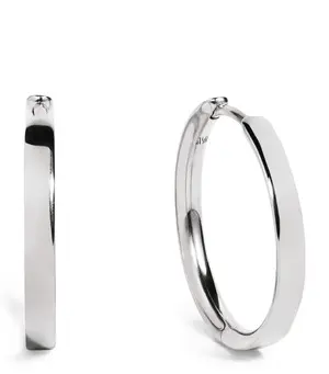Monica Vinader Small Sterling Hoop Earrings - Silver
