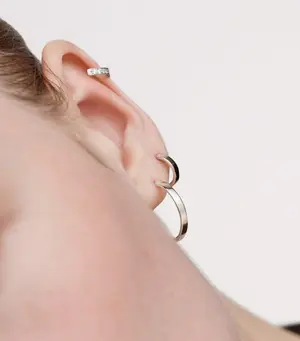Monica Vinader Small Sterling Hoop Earrings