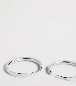 Monica Vinader Small Sterling Hoop Earrings