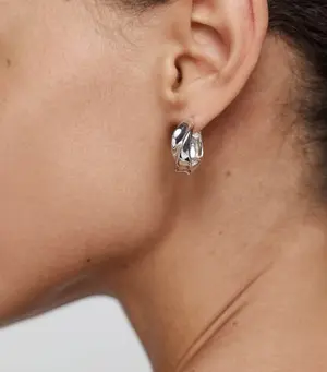 Monica Vinader Medium Sterling Nomade Hoop Earrings