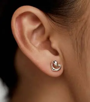 Monica Vinader Sterling Infinity Hearts Studs