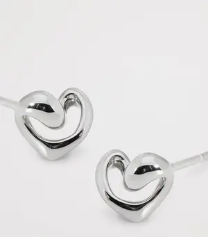 Monica Vinader Sterling Infinity Hearts Studs