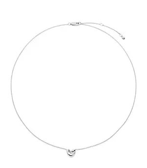 Monica Vinader Sterling Small Infinity Heart Necklace - Silver