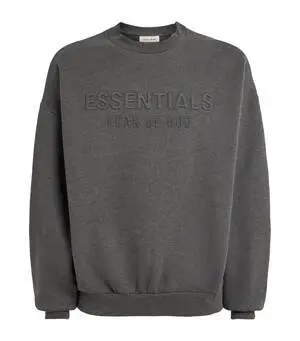 Fear Of God Logo Relaxed 90s Sweatshirt - Grey