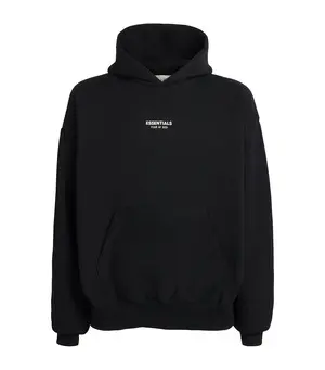 Fear Of God Logo Classic Hoodie - Black