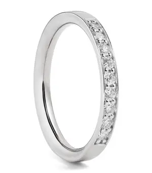 Monica Vinader Sterling And Diamond Essential Ring - Silver