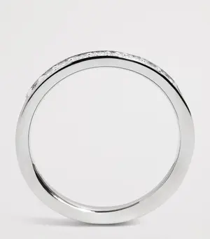 Monica Vinader Sterling And Diamond Essential Ring