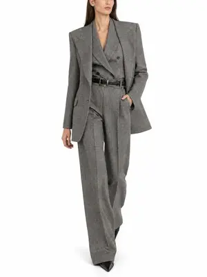 Dolce & Gabbana Gilet In Flanella Principe Di Galles